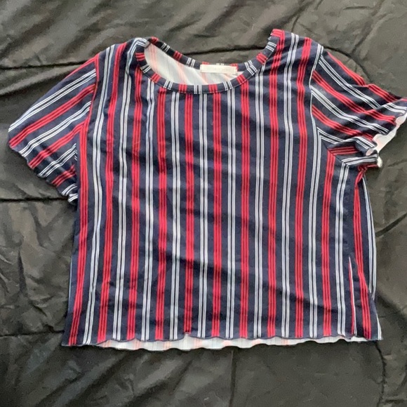 Caution To The Wind | Tops | Striped Crop Top | Poshmark